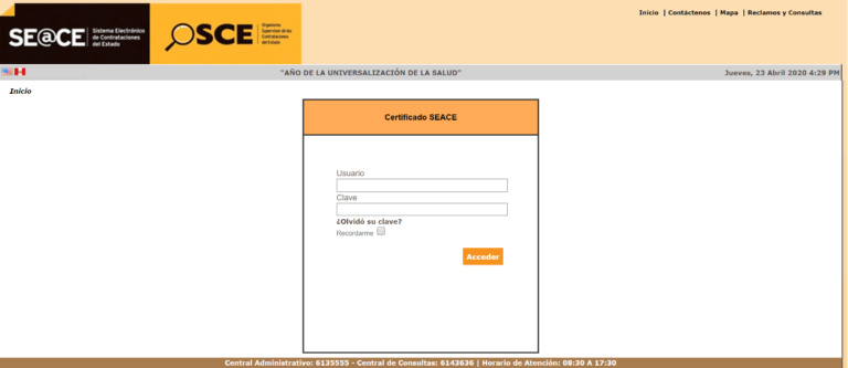 SEACE - Consultar licitaciones de la OSCE